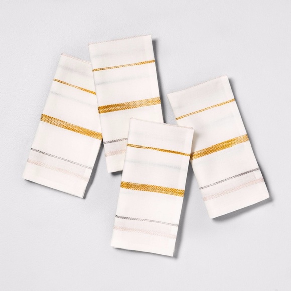 Hearth & Hand | Dining | Hearth Hand 4pk Napkins Multi Stripe Sour ...